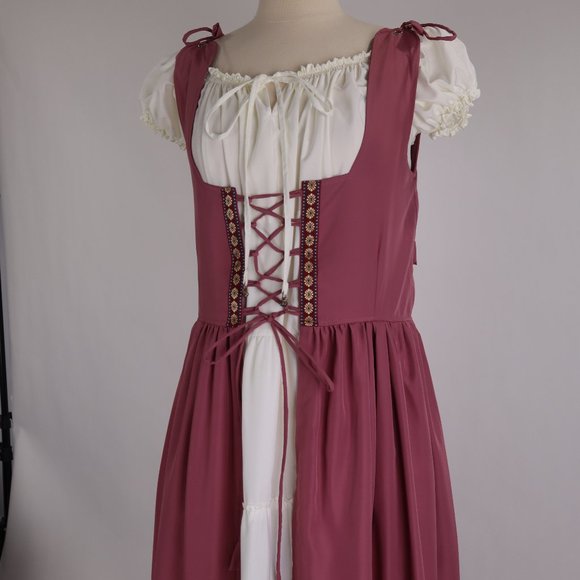 Dresses | Vtg Medievel Prairie Victorian Boho Corset Cottage Core ...